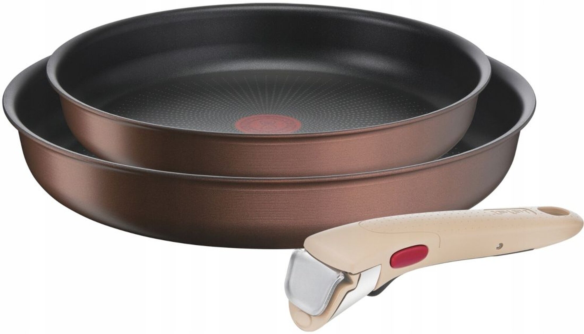 Набор сковородок Tefal Eco Respect HANDLE, антипригарное титановое покрытие, 24 и 28 см
