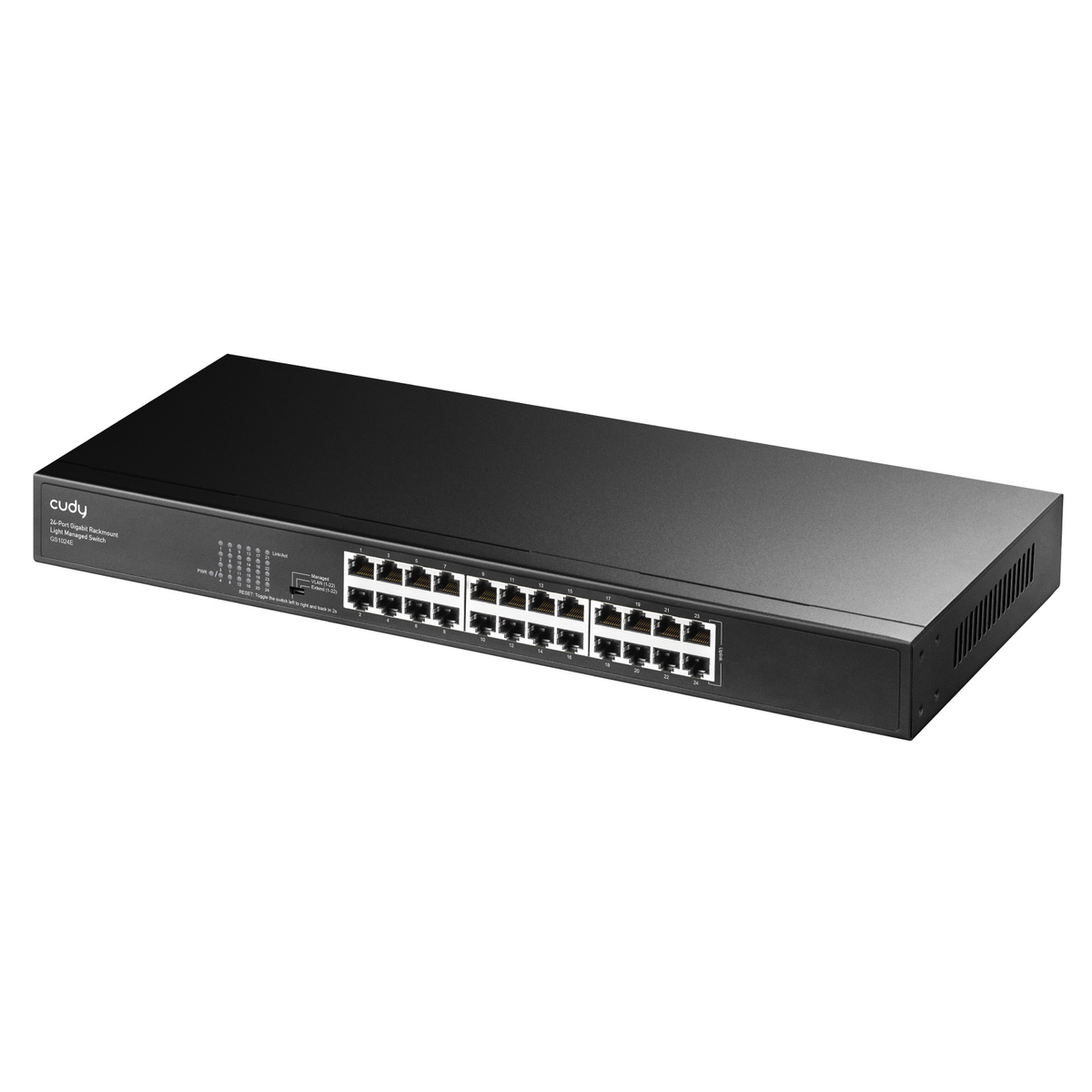 Коммутатор CUDY GS1024E 24-Port Gigabit Rackmount Light Managed Switch