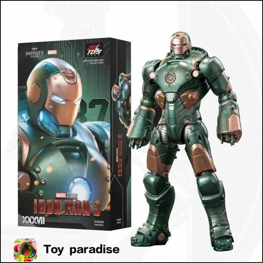 Marvel/Железного человека, Iron Man Mark 37, подвижные фигурки,18 см, ZD TOYS