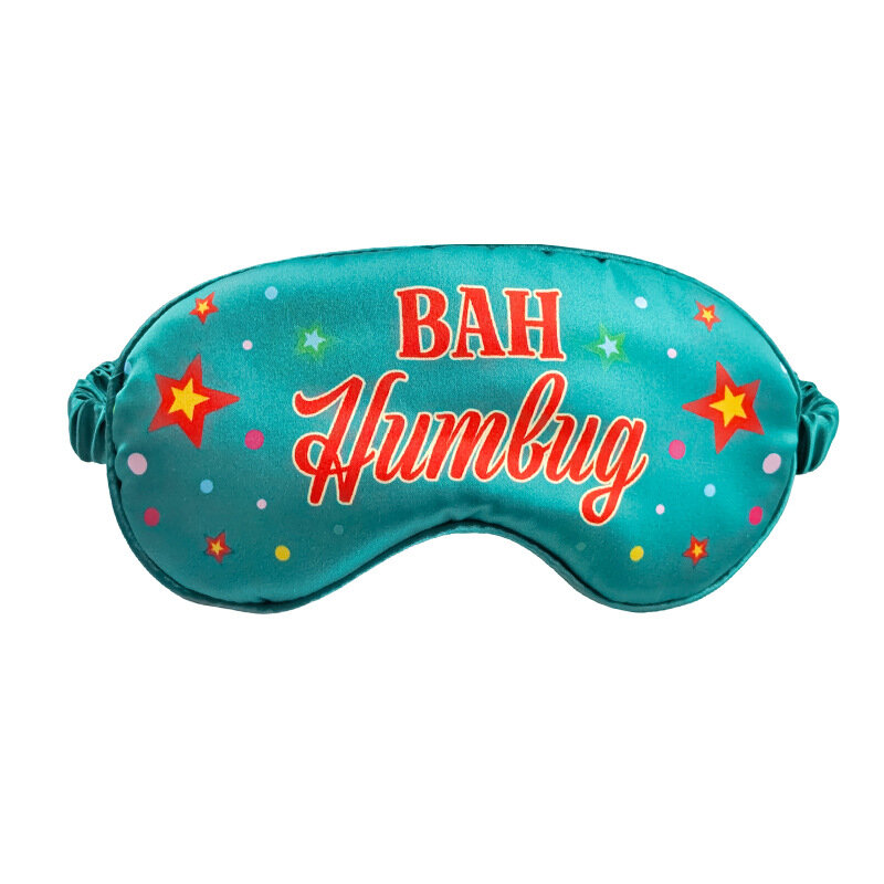 Маска для сна Bah Humbug, забавная полиэстеровая маска для сна со звездами и горошком, удобная повязка на глаза для сна, путешествий, отдыха и сна для детей и взрослых