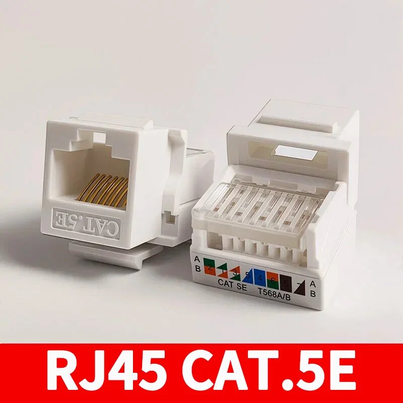 FRONCS Панель keystone jack RJ45 10PCS, Cat5e