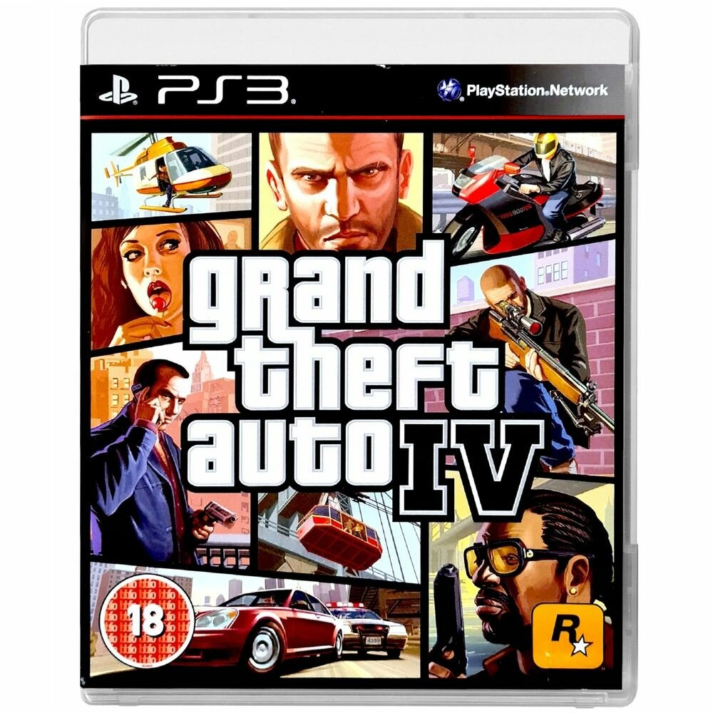 Видеоигра Grand Theft Auto IV (GTA 4) Издание на диске. Английский язык на ps3.