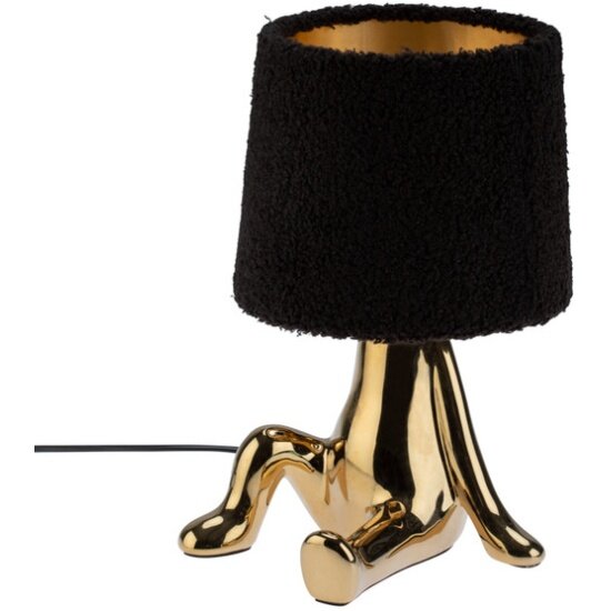 Светильник декоративный Rexant "Человечек", золотой с черным абажуром, Е27