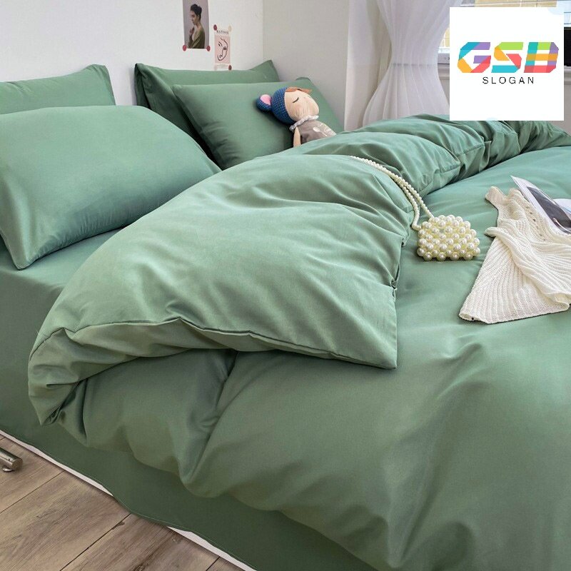 Комплект постельного белья Bright Ins Wind, однотонный, 4 предмета, 1.8 м