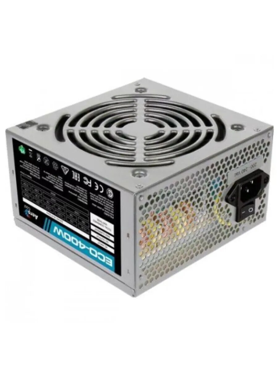 Блок питания ECO-400W серебристый - 400 Вт