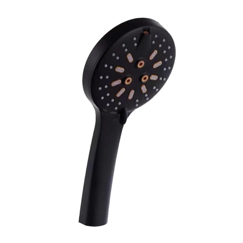 Душевая лейка Fashun A15-7 5 режимов, лейка для душа, черная, матовая, круглая