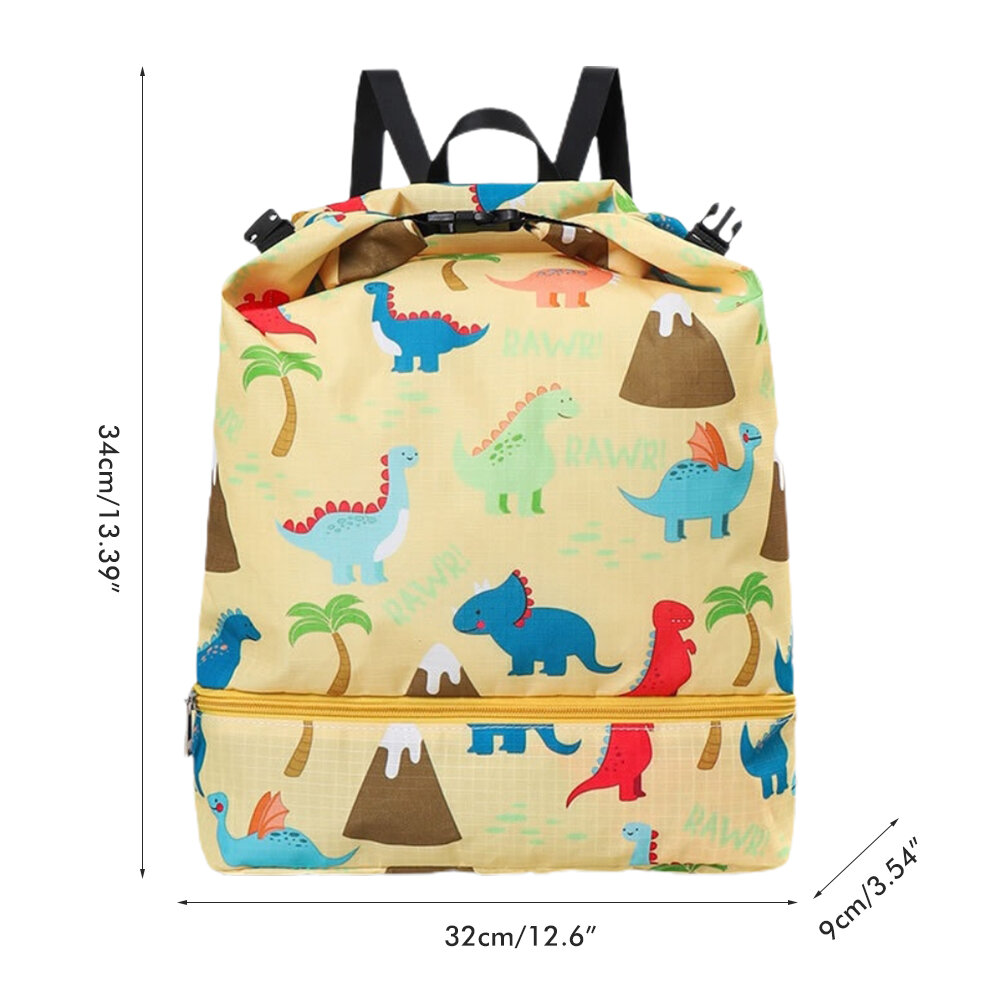 Детская сухая и влажная отдельная сумка для плавания, портативный водонепроницаемый рюкзак для спортзала, спортивного бассейна, пляжная сумка для снаряжения