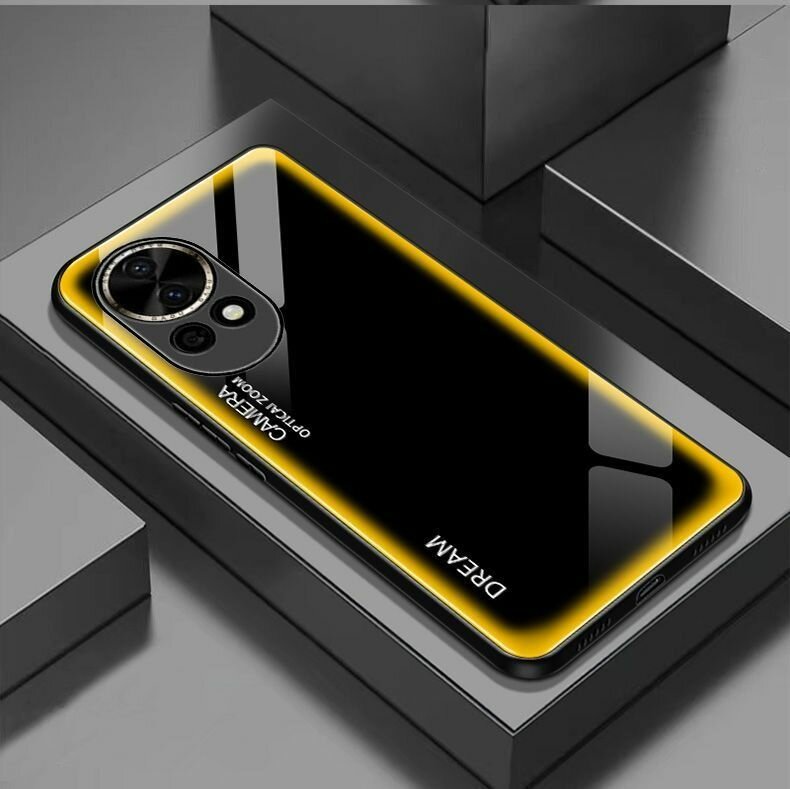 Подходит для Huawei Nova 13 / Huawei Nova 12(Хуавей нова 13 / нова 12), чехол для мобильного телефона из стеклянного материала, защитный чехол,+подарок защитное стекло