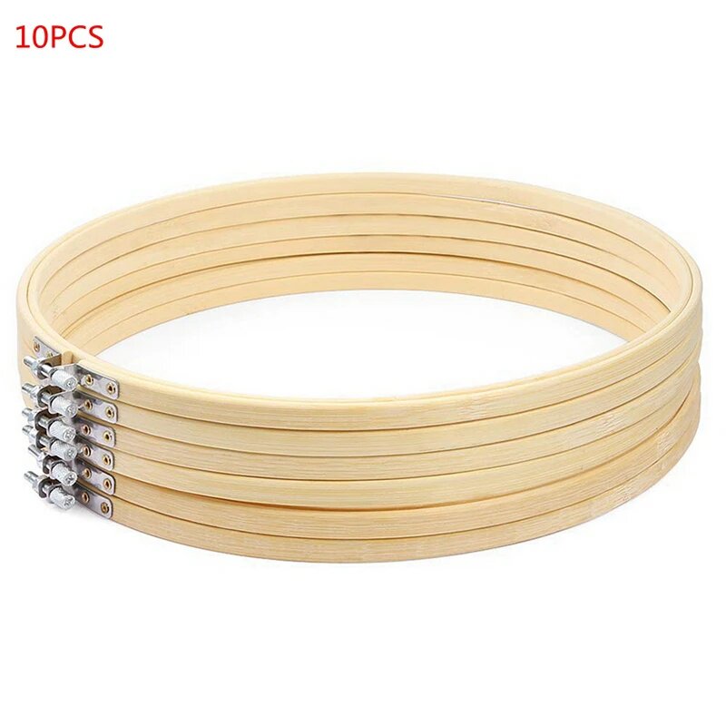Бамбуковые пяльцы для вышивания 6 дюймов, 10 PCS