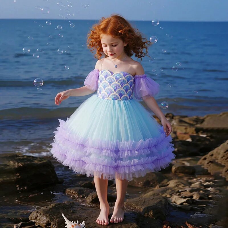 Костюм Русалочки keaiyouhuo для девочек 4-6 лет 120