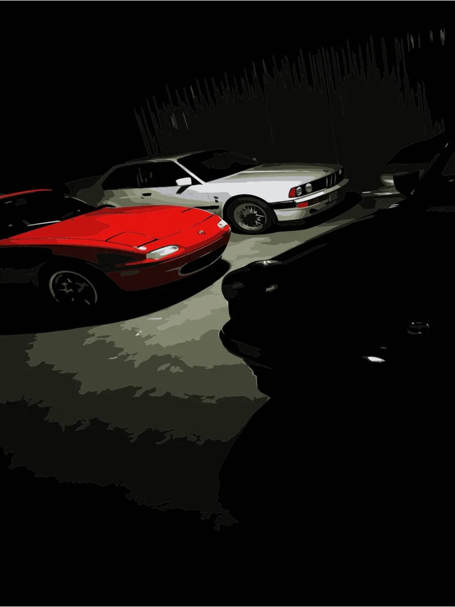 Картина по номерам 30x40 см гараж