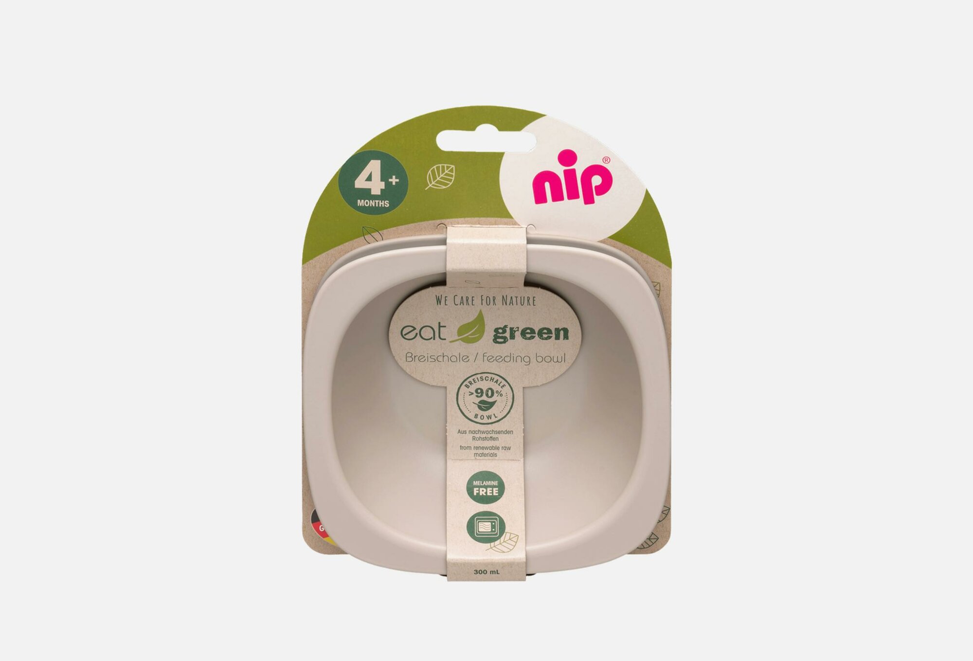 Набор детских тарелок NIP Eat Green, 4+ мес Серый