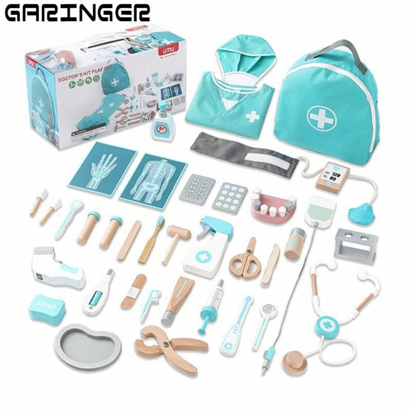 Набор для ролевых игр "детский доктор", игрушки, шприц-стетоскоп, детское медицинское оборудование