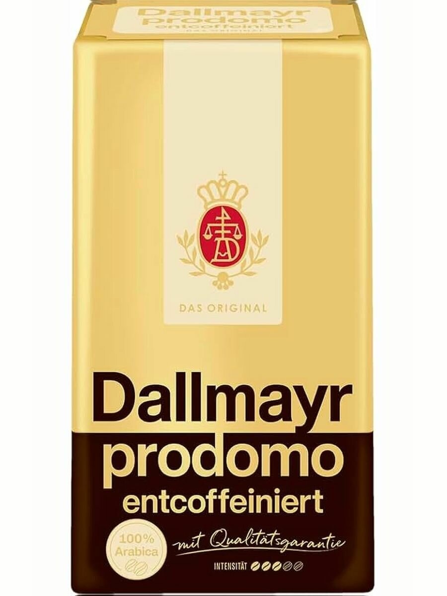 Кофе молотый Dallmayr Prodomo Entcoffeiniert 500 гр