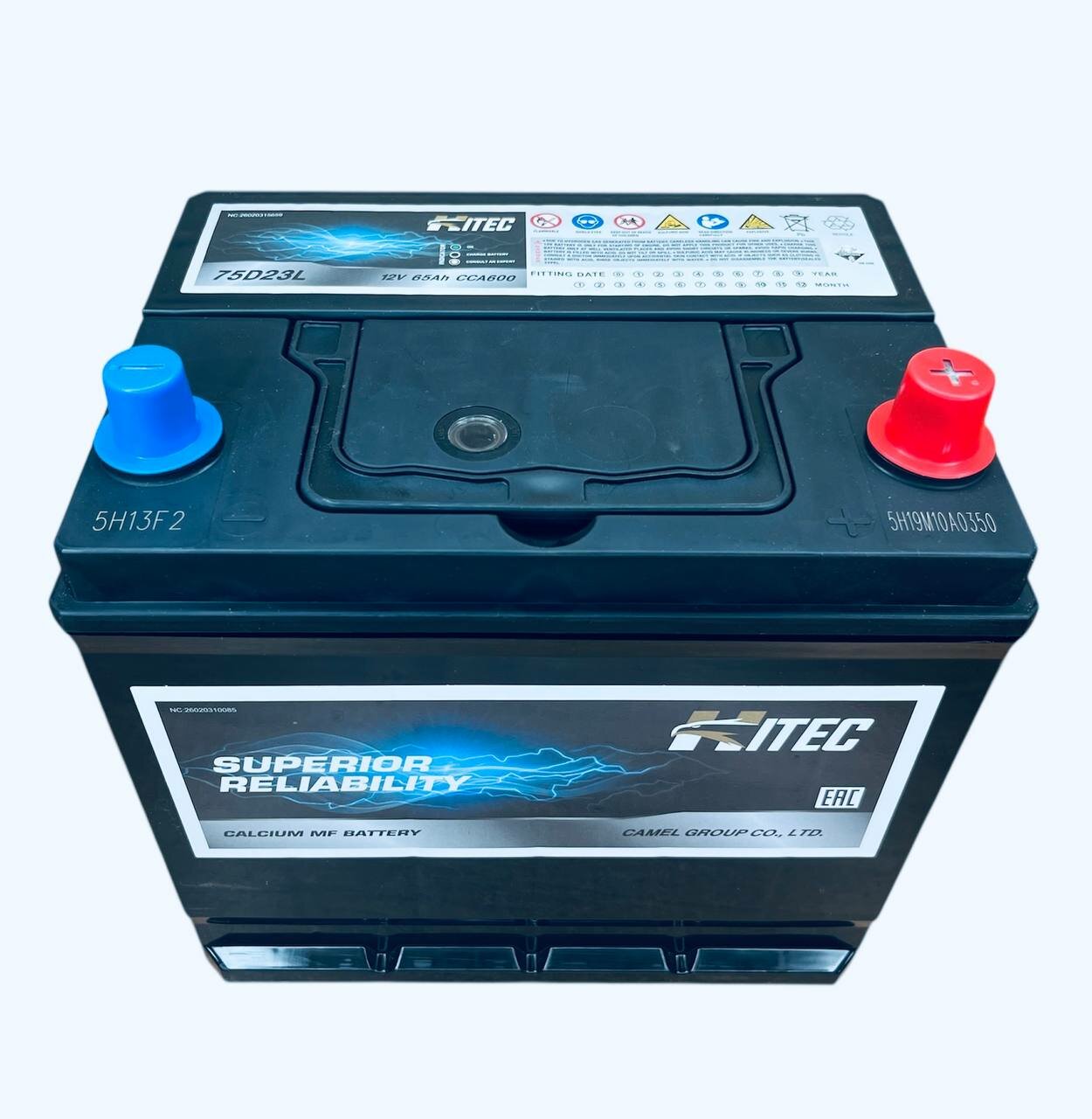 Аккумулятор автомобильный HITEC 75D23L 65 Ач 600 A о. п. 232х173х225