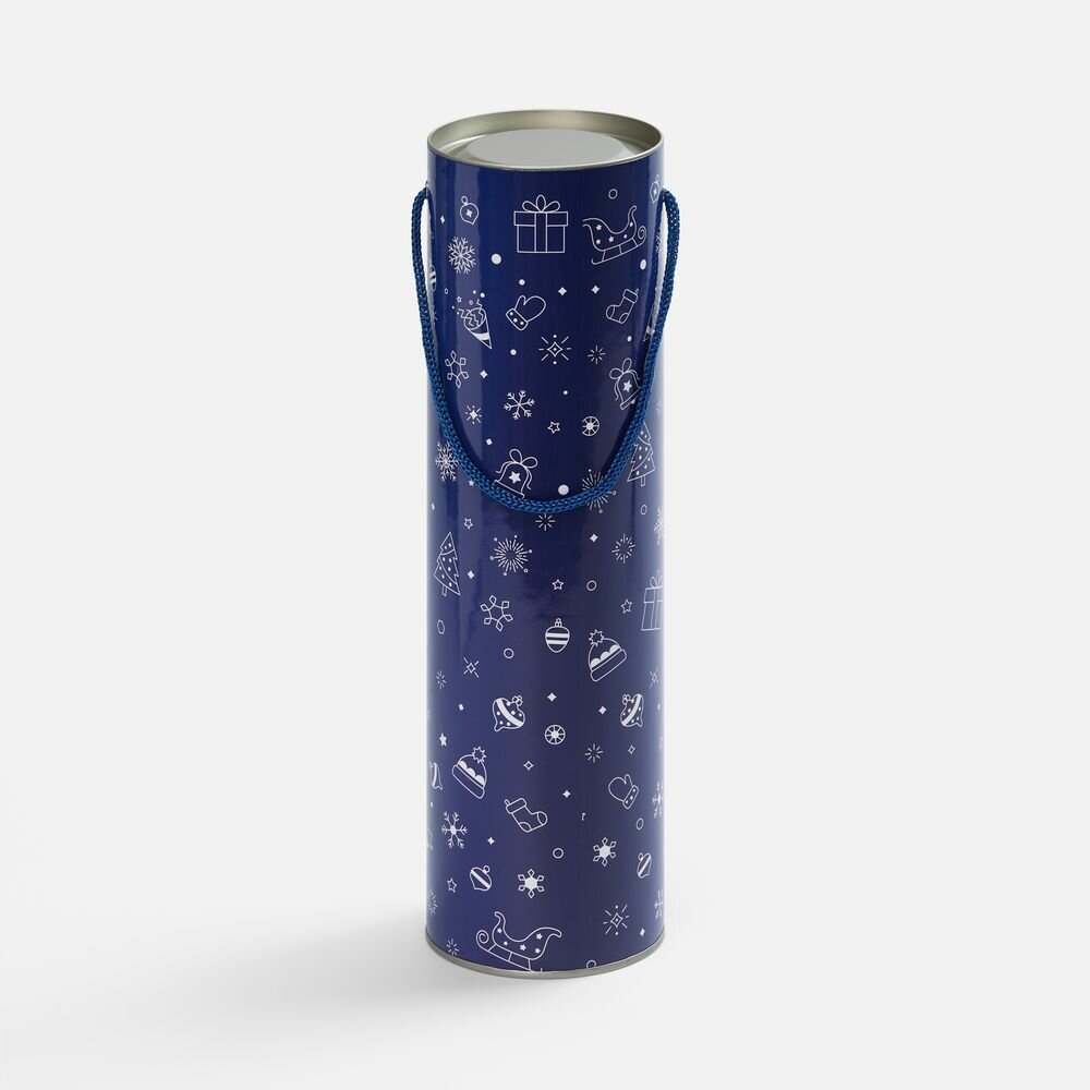 Тубус для бутылки Snowlace, синий, диаметр 9,2 см