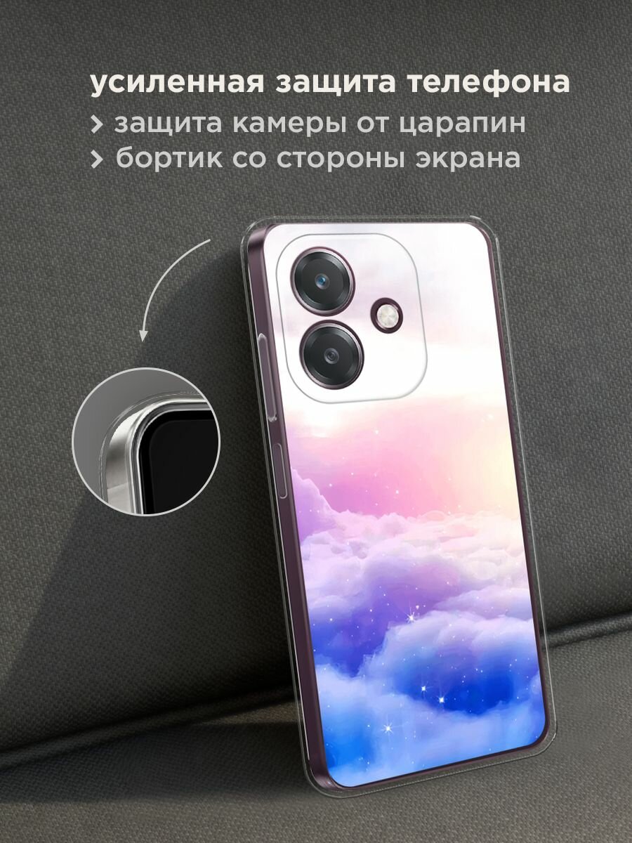 Силиконовый чехол на Oppo A3/A3x / Оппо А3/A3x с принтом "Небеса" — фото 1