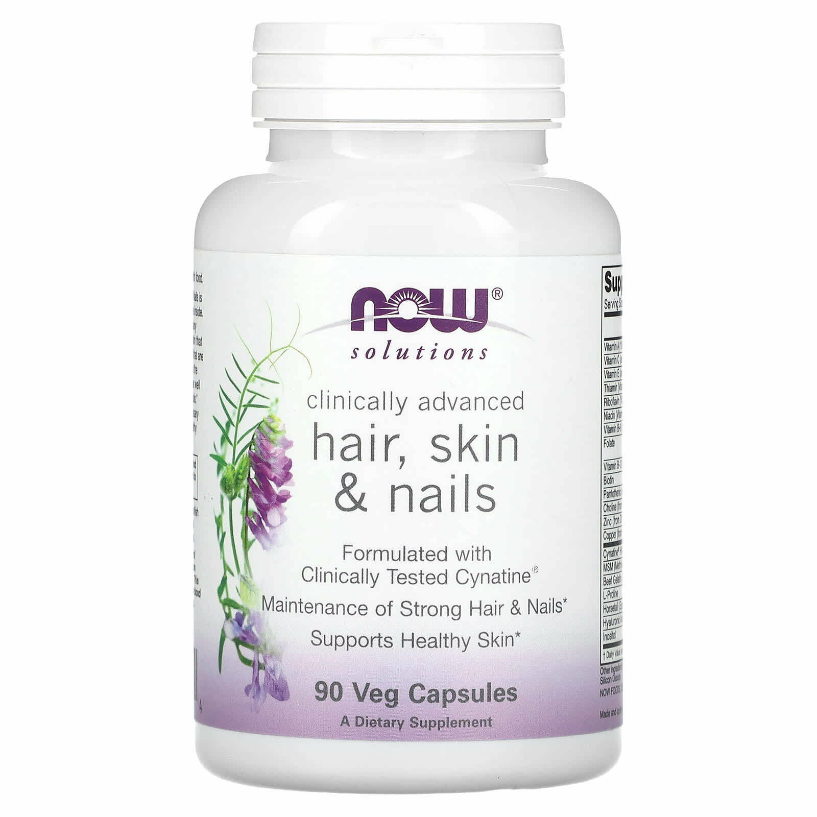 Now Foods Hair, Skin & Nails, Волосы, Дермал Клиникал, Кожа Ногти Волосы Комплекс - 90 капсул