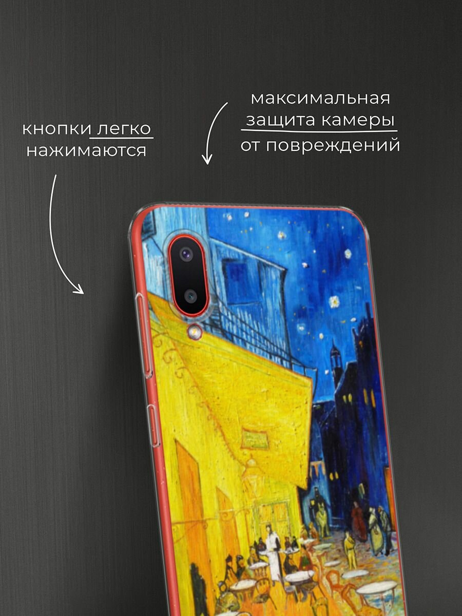 Чехол на Samsung Galaxy A02 / Самсунг Галакси А02 с принтом "Ван Гог Желтый дом" — фото 1