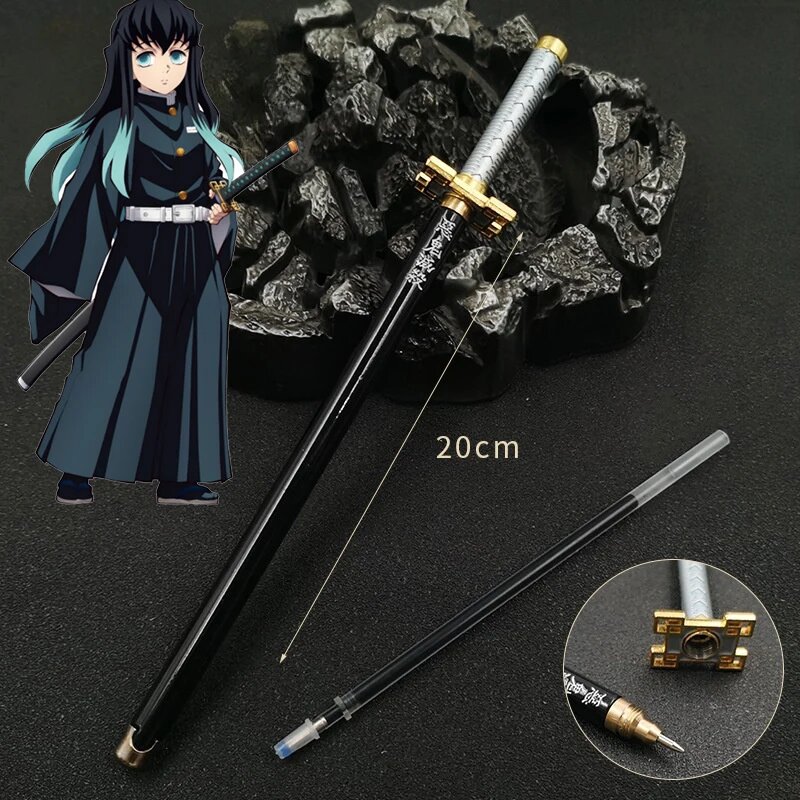 Ручка Demon Slayer с автографами Мицури и Шинобу Tokitou Muichirou