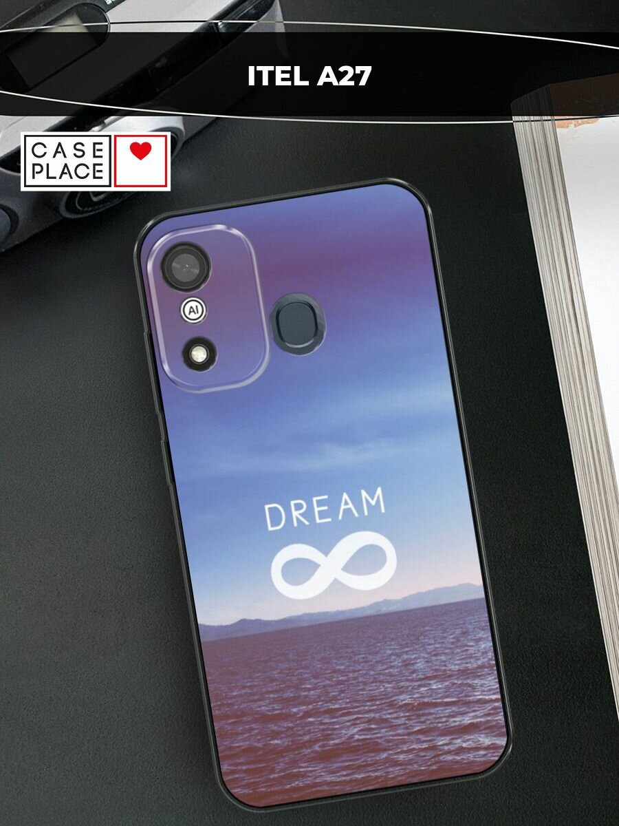 Чехол на Itel A27 / Ител А27 с принтом "Dream бесконечность"