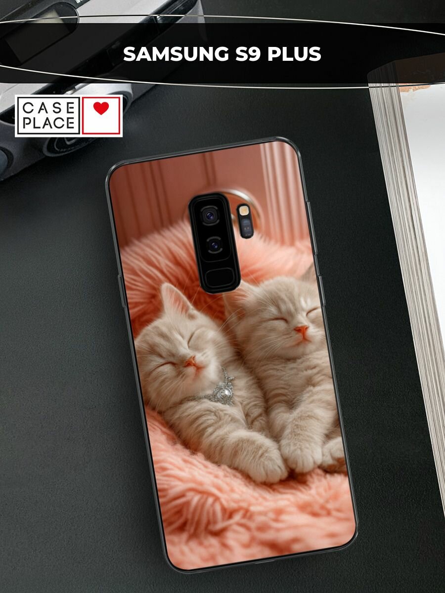 Чехол на Samsung Galaxy S9 + / Самсунг Галакси С9 Плюс с принтом "Спящие котики"