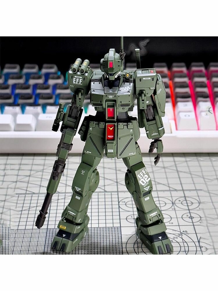 GUNDAM GK Новый продукт Gundam Mecha model 1/144, собранная вручную игрушка-украшение для мальчика, статуя