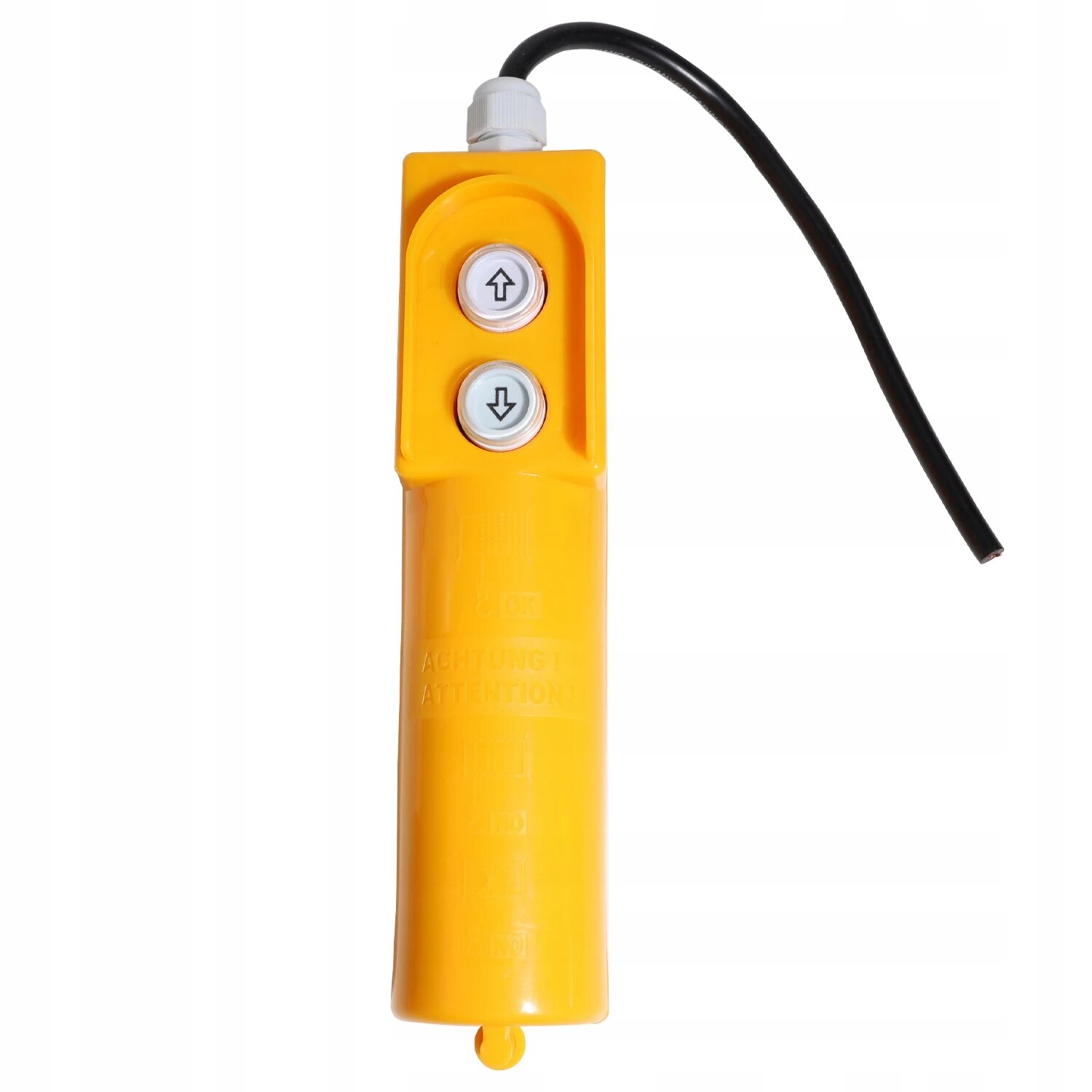 Небольшой электрический подъемный кран, длина провода 220 В составляет 20 см.