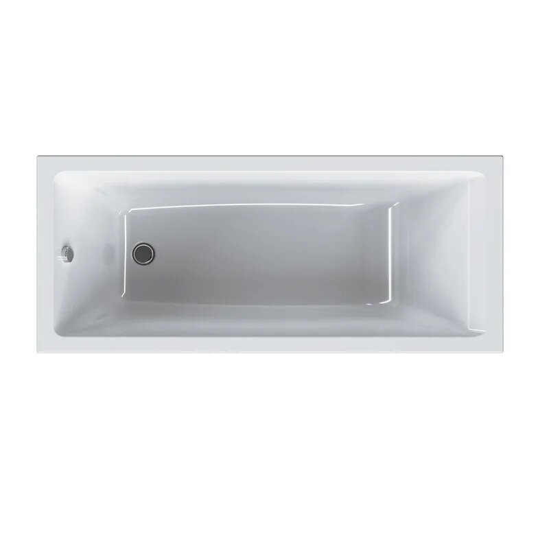 Акриловая ванна Am.Pm Gem без опоры 175x75 см, пристенная, белая W93A-175-075W-A
