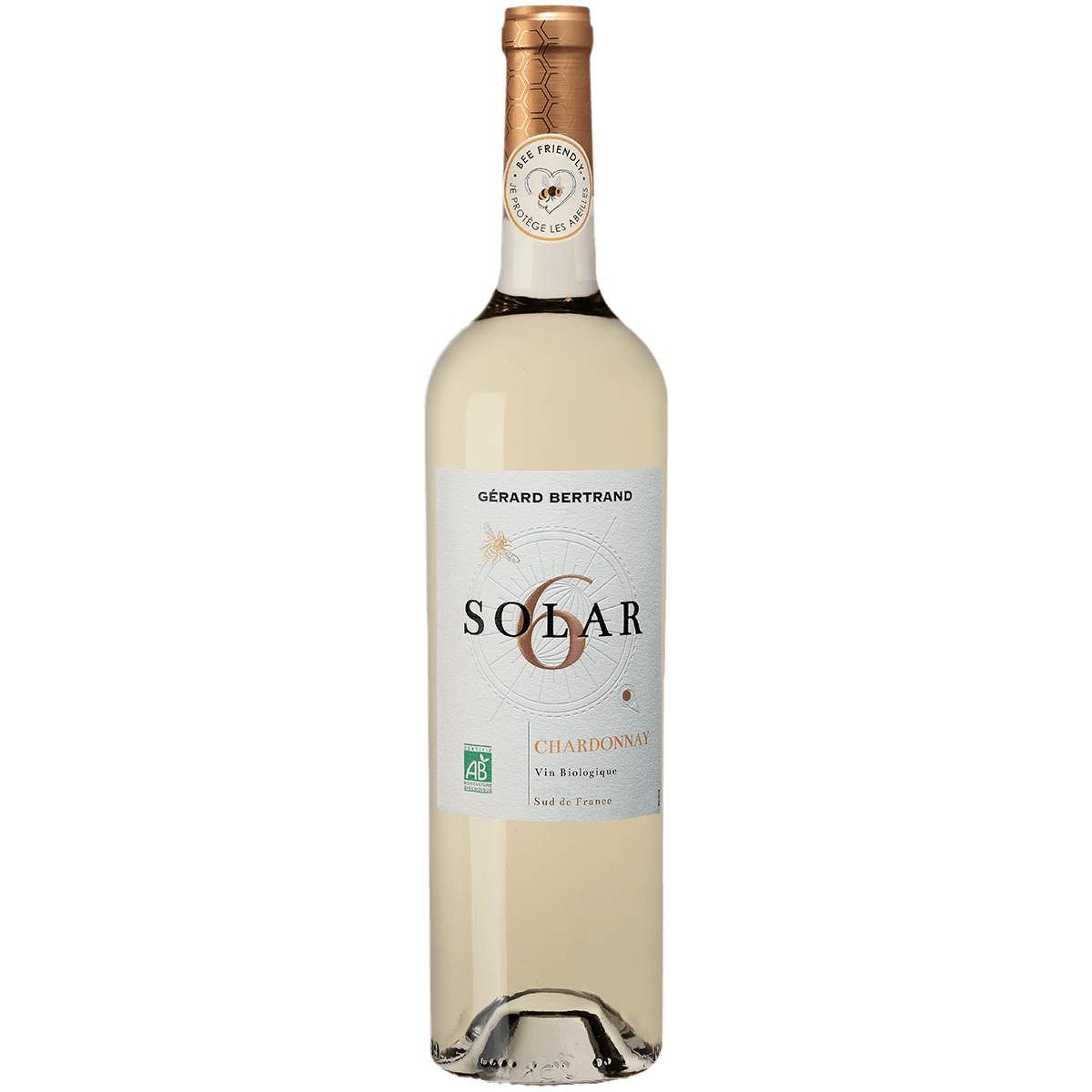 Вино Gerard Bertrand "Solar 6" Chardonnay, белое, сухое, 0,75 л