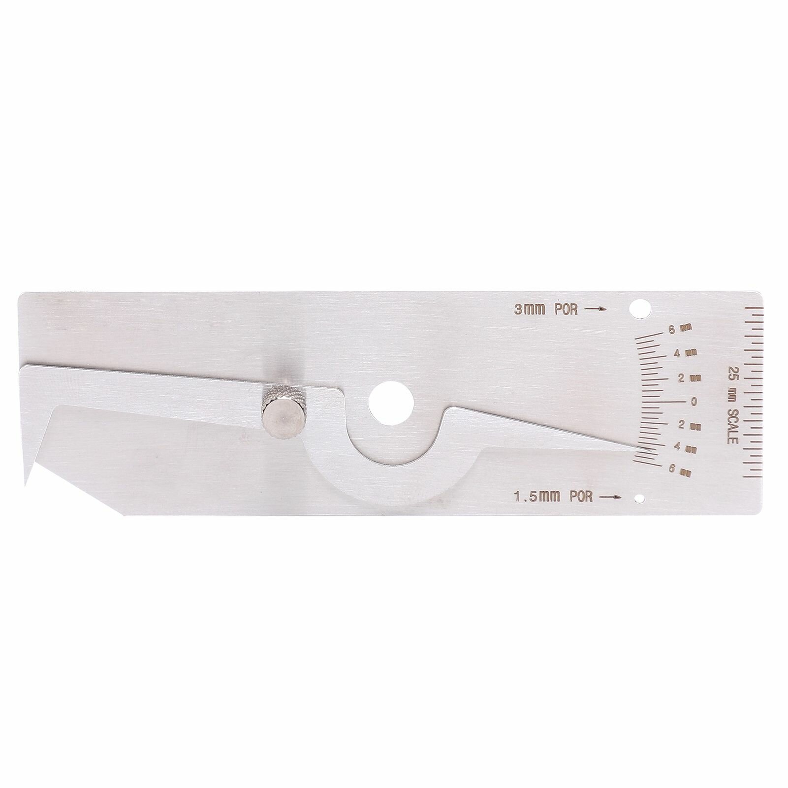 Набор для угловых сварных швов Калибр Контроль сварки Ульнарная линейка из нержавеющей стали с подрезами L