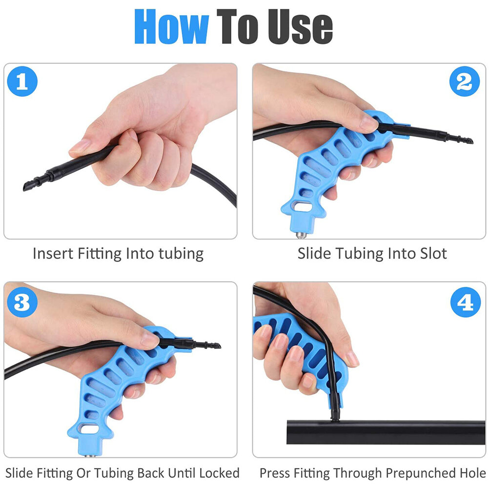 Инструмент для пробивания отверстий и установки фитингов для трубок капельного орошения