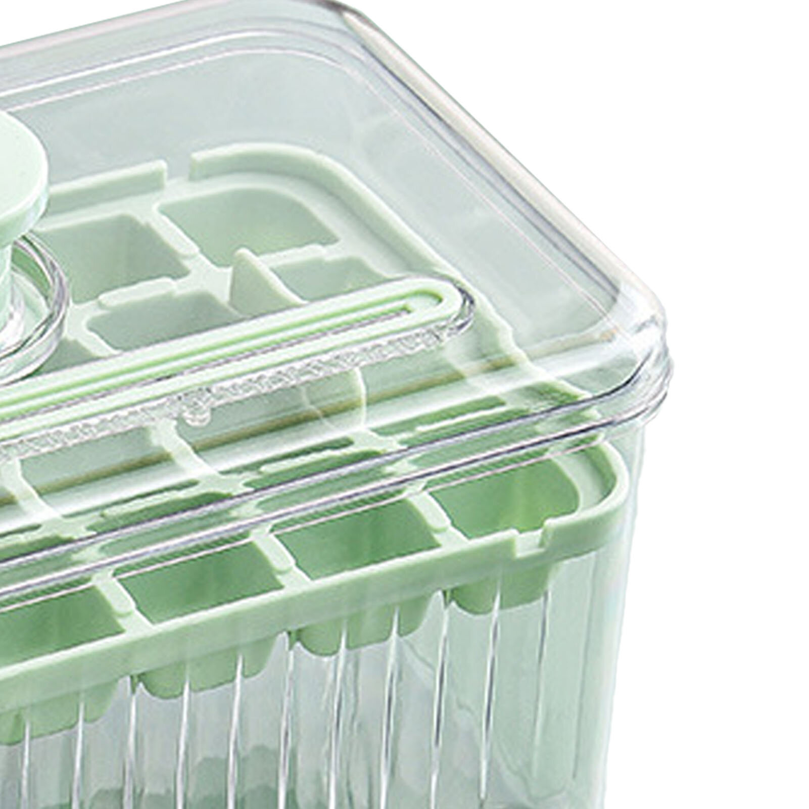 Форма для кубиков льда большой емкости, пресс-форма типа 28 для приготовления кубиков льда с крышкой и контейнером для домашнего использования