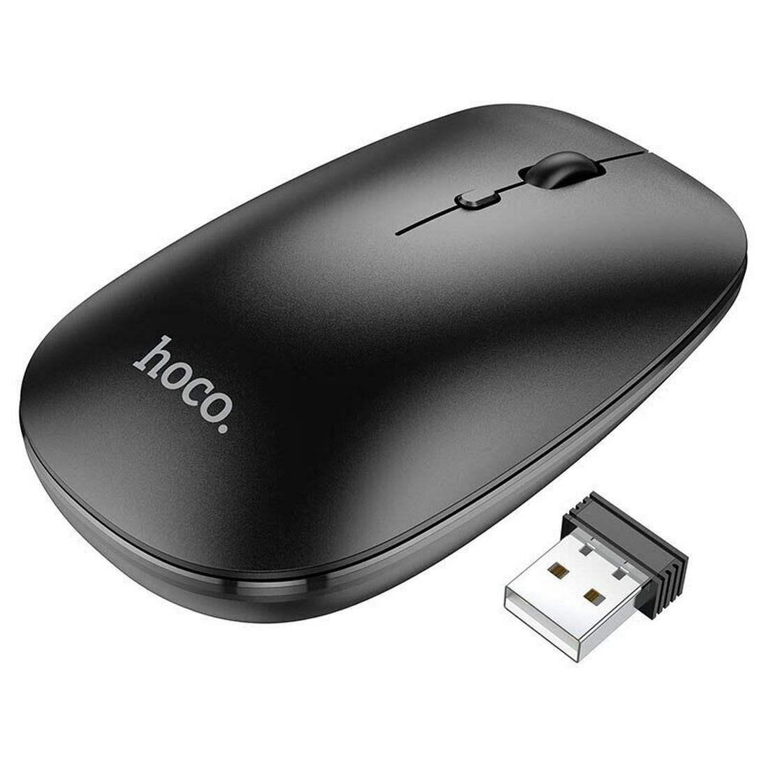 Беспроводная мышь Hoco GM15 черная 2в1 usb+bluetooth