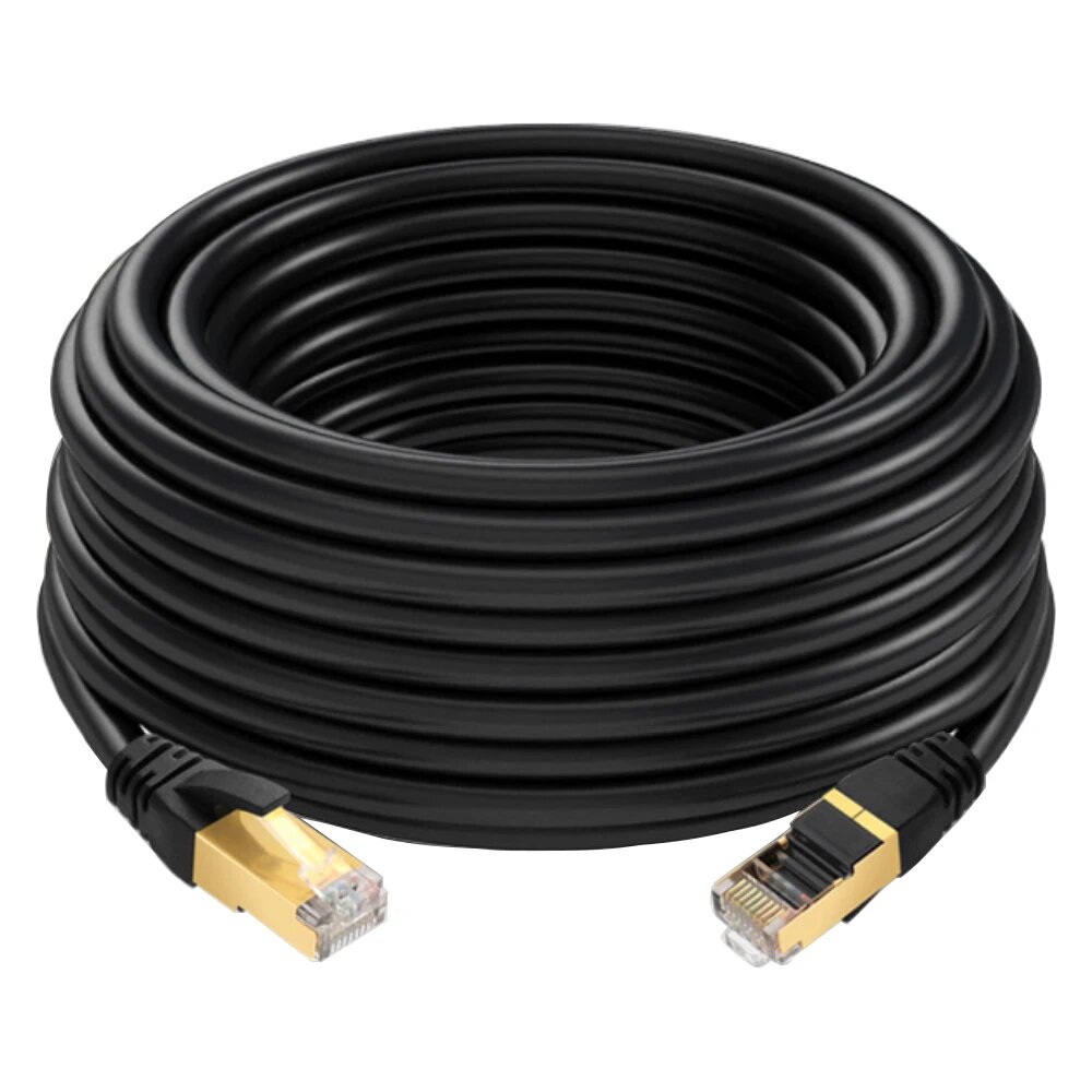 Кабель Ethernet Cat 6 CAT6 FTP Black, 50M