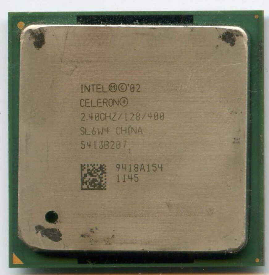 Процессор Socket-478 Intel Celeron 2,4GHz/128/400 SL6W4 China