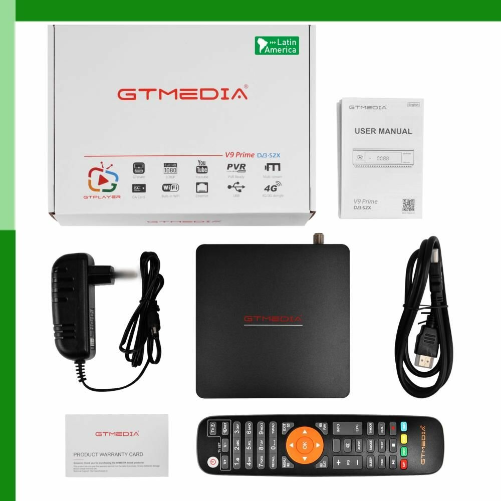 GTMEDIA V9 Prime LA, приемник DVB-S/S2/S2X с поддержкой IKS и встроенным WiFi, для пользователей, которые любят цифровое телевидение