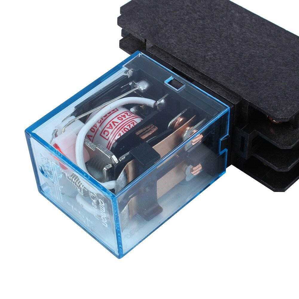 Новый AC 220V катушка реле 10A DPDT LY2NJ HH62P HHC68A-2Z с базой гнезда