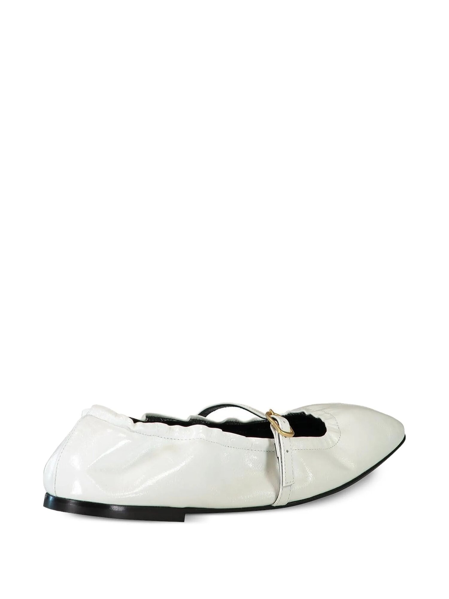 Балетки Dorothee Schumacher Buckle-strap ballet flats, размер 37,5, бежевый/белый — фото 1