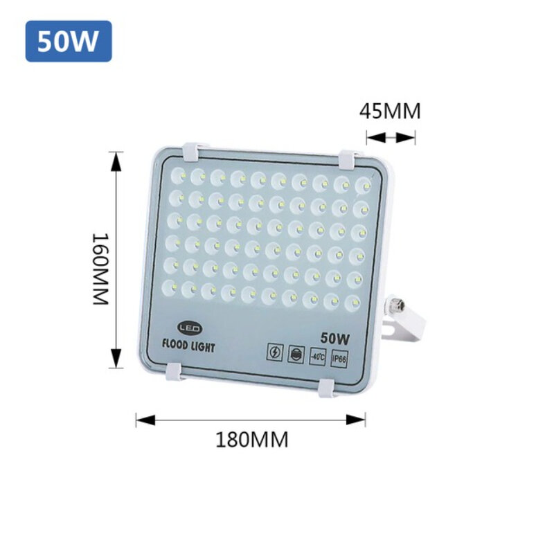 Ультратонкий светодиодный прожектор 30w50W100w200w Ip66 уличный квадратный наружный свет