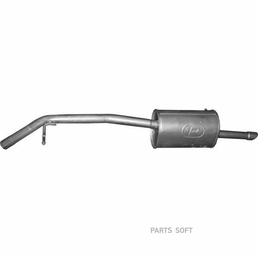 Глушитель задн часть PEUGEOT 301 1.2 12V, CITROEN C-ELYSEE 1.2 12V от официального дистрибьютора, POLMOSTROW, артикул 1933