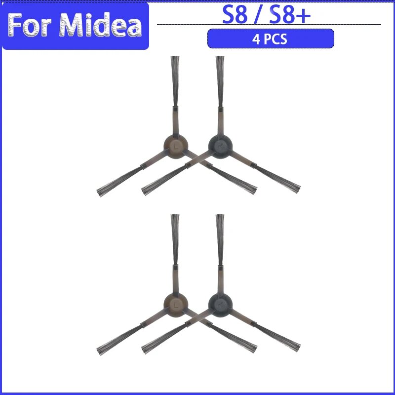Комплект из 15 силиконовых щеток и фильтров для Midea S8+ 4 Side Brush