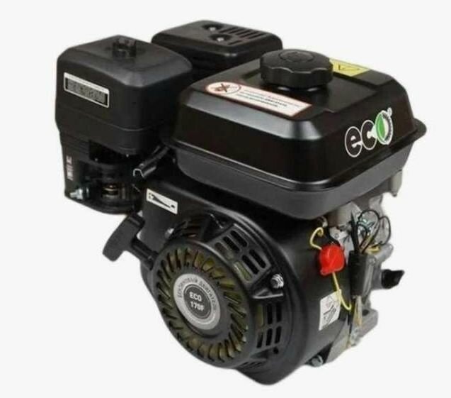 Двигатель бензиновый 7лс четырехтактный 170F с валом шлицевым Д25мм мотоблоков 170F ECO 52531