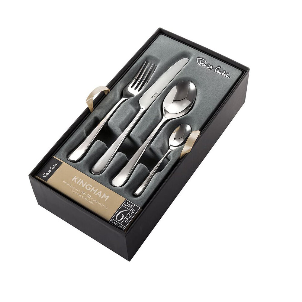 Набор столовых приборов Robert Welch Kingham Bright, 6 персон 24 предмета