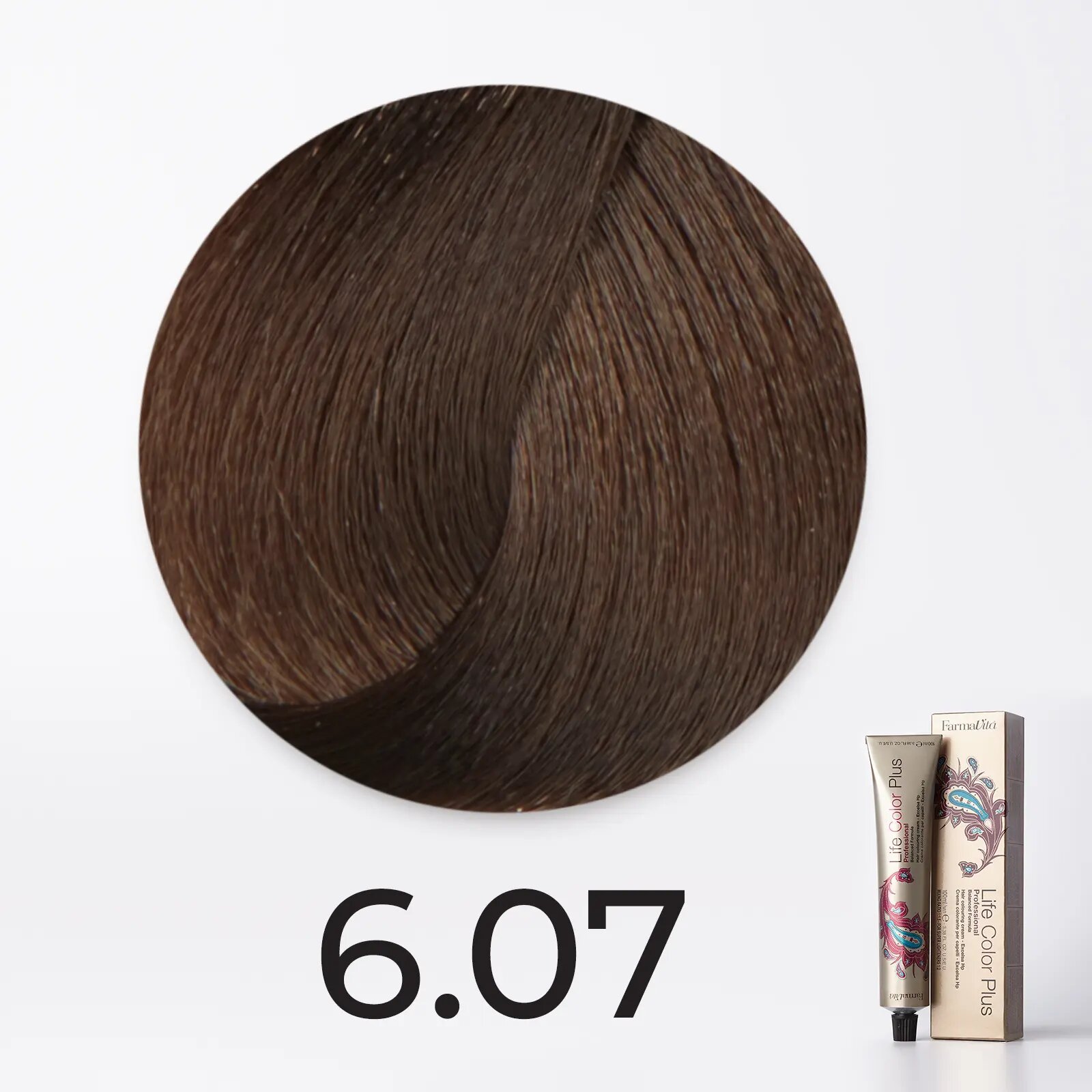 FarmaVita Краситель для волос Life Color Plus 6.07 Темный блондин холодный, 100 мл