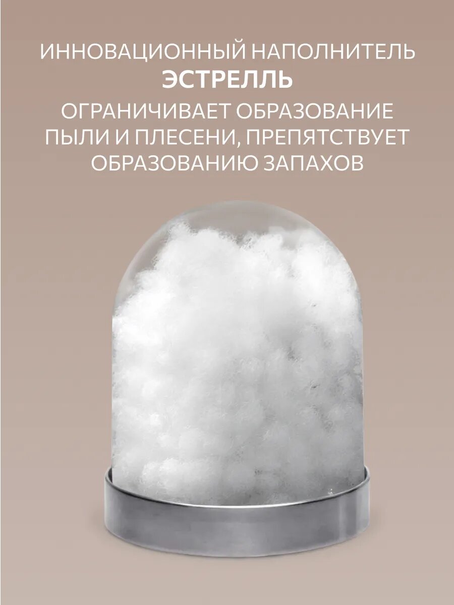 Подушка Guten Morgen SOFTOUCH, наполнитель полиэфирное волокно, чехол из микрофибры, 50x70 см — фото 1
