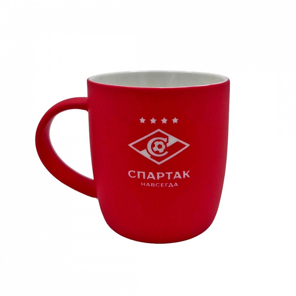 Кружка с покрытием софт тач спартак навсегда Красный, Аксессуары