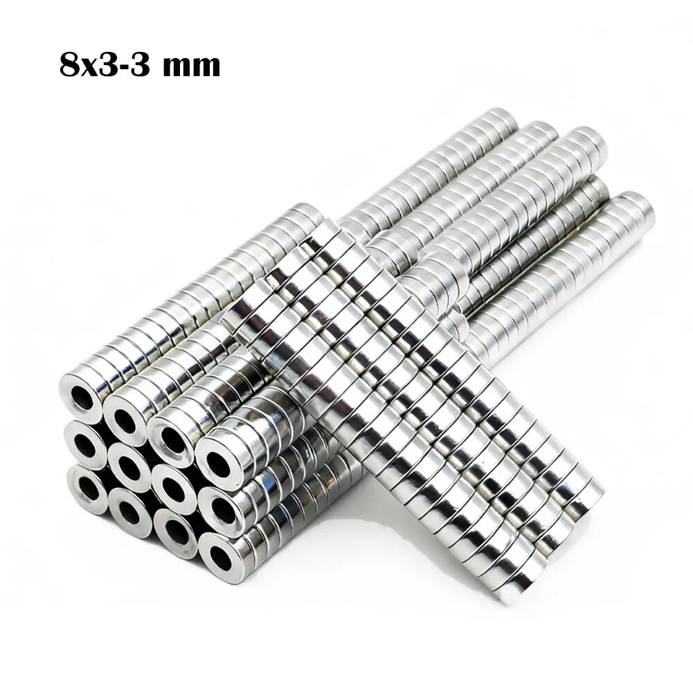 Неодимовые магниты 8x3x3 мм, 20 шт.