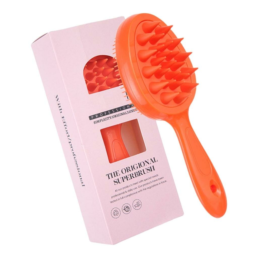 Мягкий скраб-щетка для тела, Оранжевый