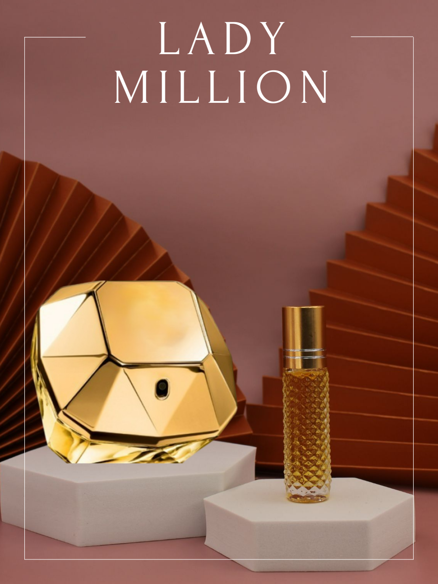 Духи масляные Lady Million; Timeless Perfume; Леди Миллион роликовый флакон 8 мл